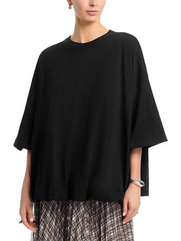 Acne Studios Bubble Hem Tee - Black