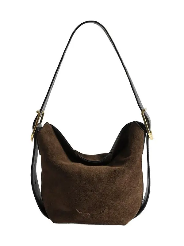 Zadig&Voltaire Baby Jane Suede Shoulder Bag - Wood