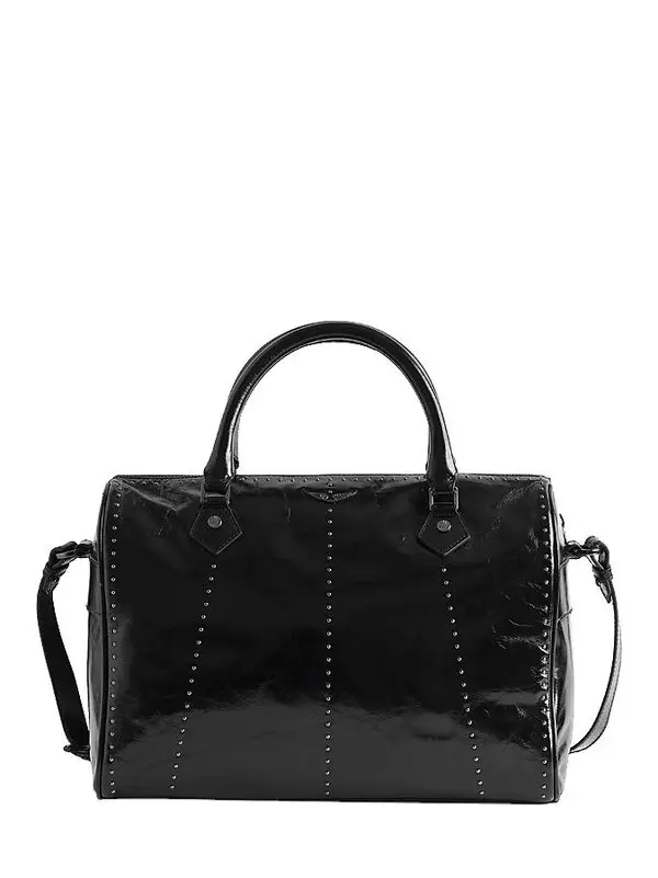 Zadig&Voltaire Sunny Vibe Medium Studded Shoulder Bag - Black