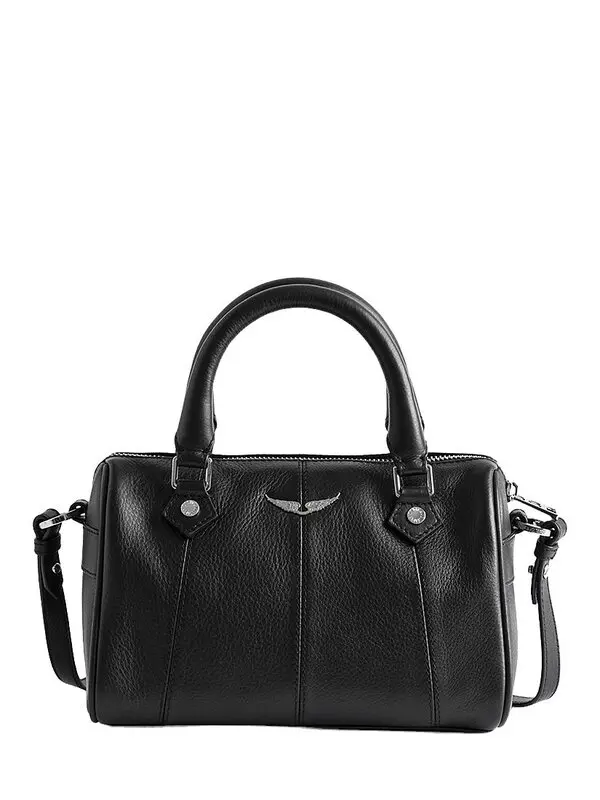 Zadig&Voltaire Sunny Vibe Leather Shoulder Bag - Black