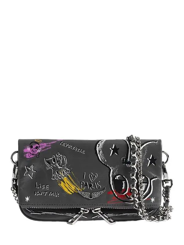 Zadig&Voltaire X Humberto Cruz Rock Leather Clutch - Road