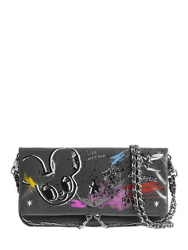 Zadig&Voltaire X Humberto Cruz Rock Leather Clutch - Road