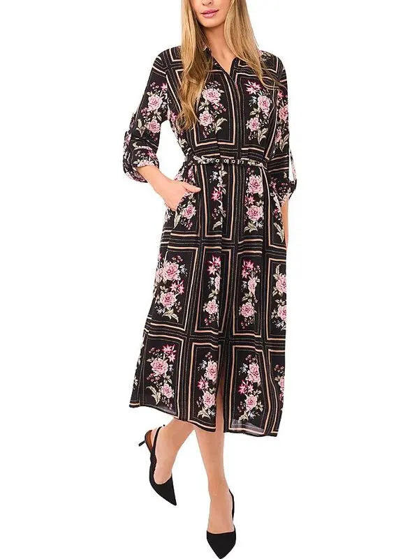Ted Baker London Mina Midi Shirtdress - Rich Black
