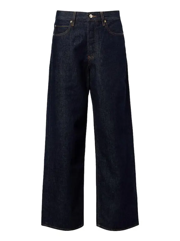 FRAME X Amelia Gray Detour Wide-leg Jeans - Black