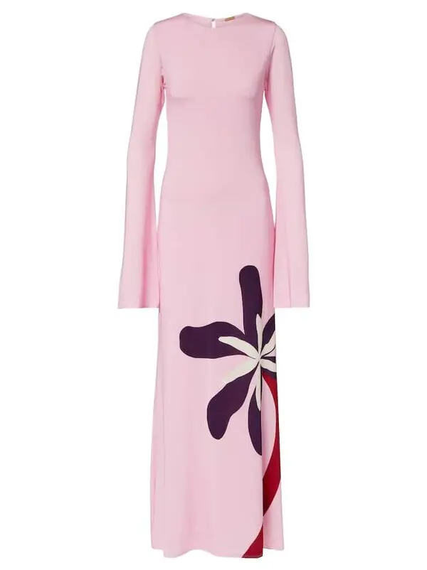 CALA DE LA CRUZ Amay Floral Maxi Dress - Pink