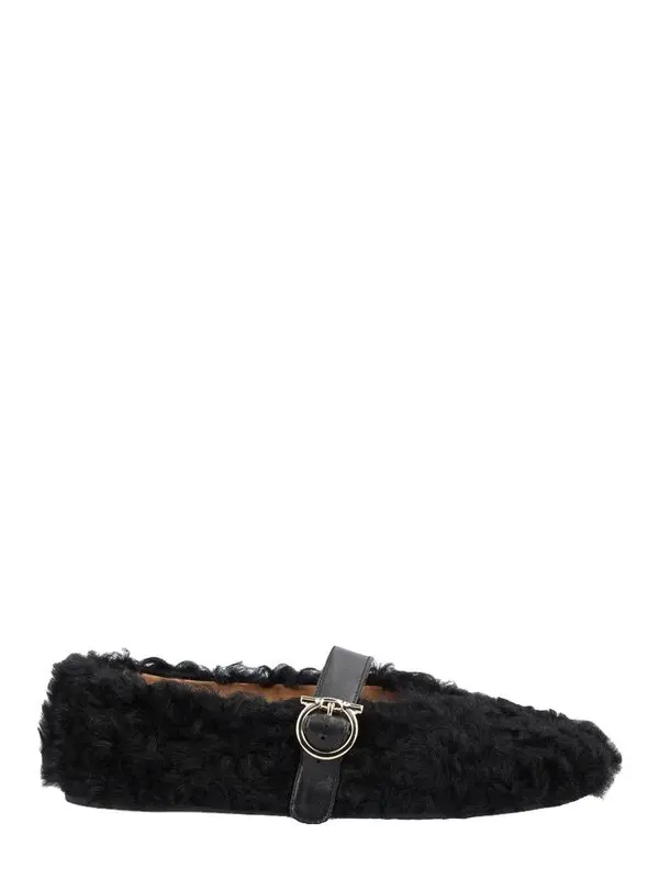 FERRAGAMO Nena Fur Low Shoes - Ner0