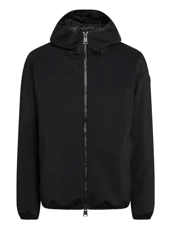 Moncler Batisse Short Padded Jacket With Hood - Black