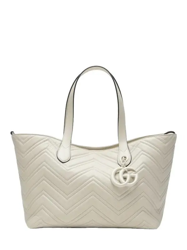 Gucci Gg Marmont Medium Shopping Bag - White