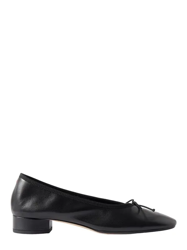 AeydĒ Onda Bow-detailed Leather Pumps - Black