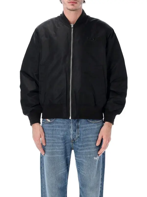 Diesel W-type-d1 Reversible Padded Bomber - Black