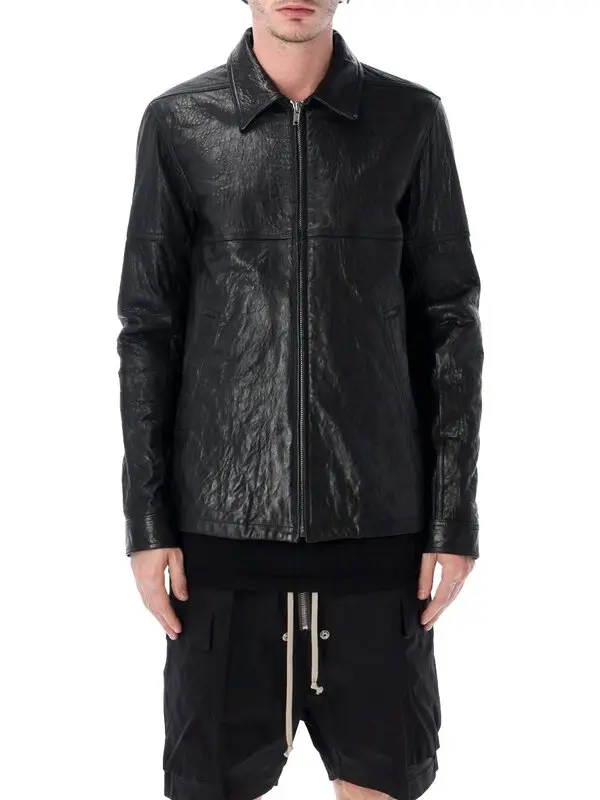 Rick Owens Brad Leather Jacket - Black