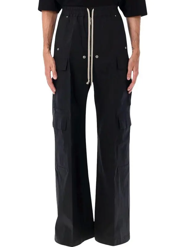 Rick Owens Cargobelas Oplin Pants - Black
