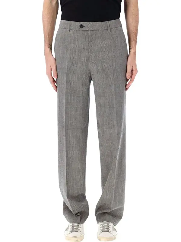 Golden Goose Prince Of Wales Check Slim Pants - Grey Check