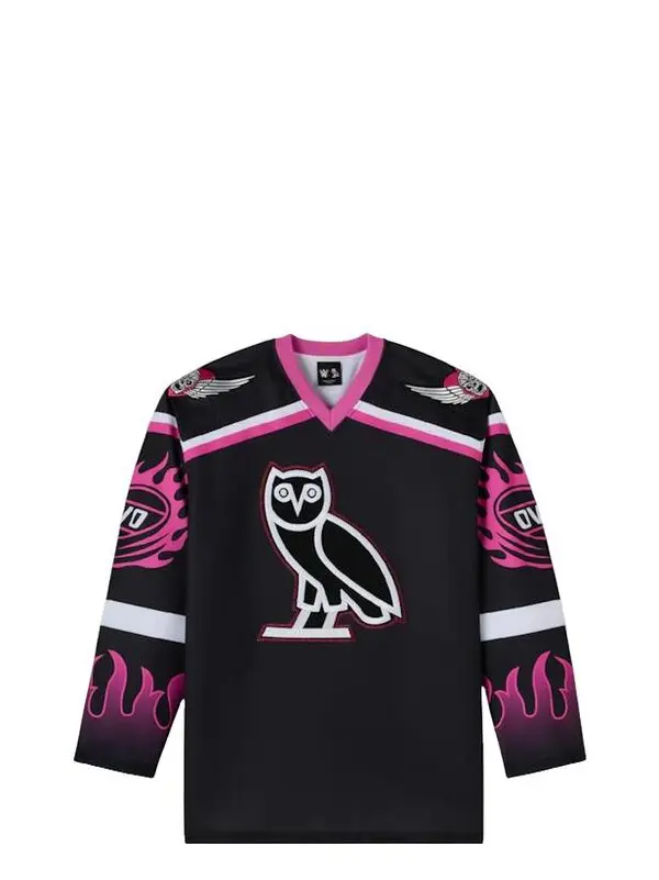 OVO X Wwe The Hitman Hockey Jersey - Black