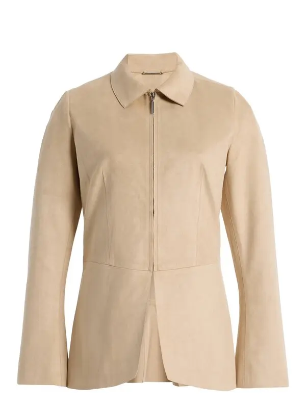 Alexis Shawn Faux Suede Jacket - Neutral