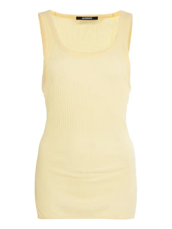 Jacquemus The Rond Carré Tank Top - Yellow