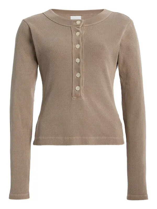 Citizens Of Humanity Varra Henley Top - Neutral