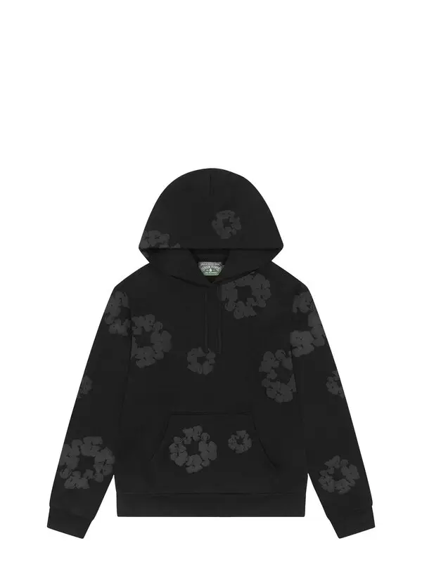 DENIM TEARS Mono Cotton Wreath Hoodie - Black