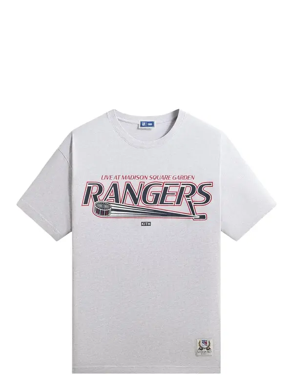 Kith For The New York Rangers Madison Square Garden Vintage Tee - Grey