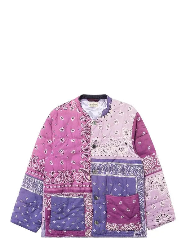 Kapital Gauze Bandana Patchwork Samu Work Blouson - Purple