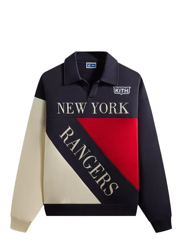 Kith For The New York Rangers Centennial Nelson Rugby - Black