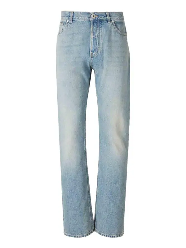 Alexander McQueen Casual Straight Leg Jeans - Denim Blue