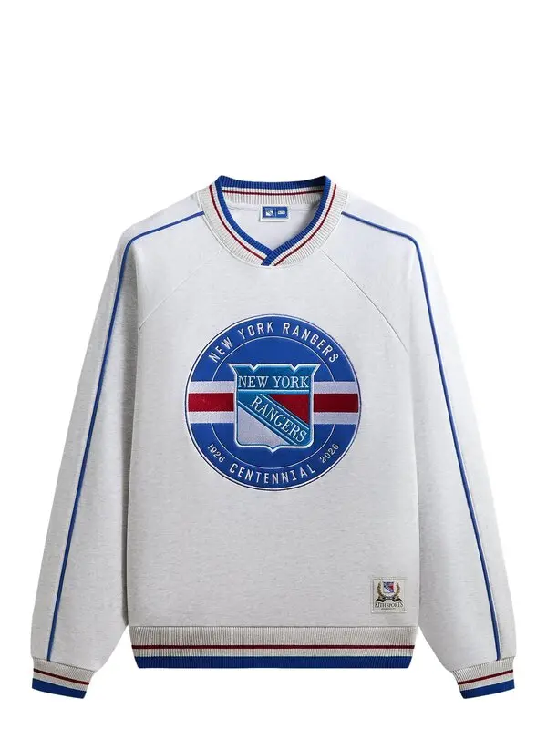 Kith For The New York Rangers Centennial Nelson Crewneck - Grey