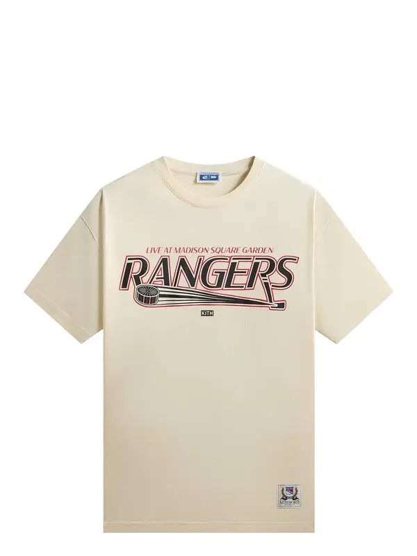 Kith For The New York Rangers Vintage Tee - Cream