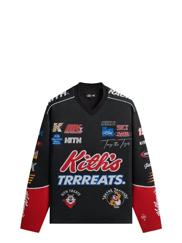 Kith Treats For Kellogg’s Frosted Flakes Cereal & Tony The Tiger Agu Jersey - Black