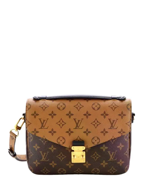 LOUIS VUITTON Pochette Metis Reverse Monogram Canvas Crossbody Bag - Brown