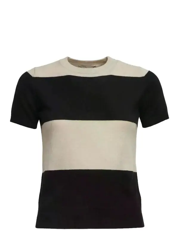 Max Mara Striped T-shirt - Black