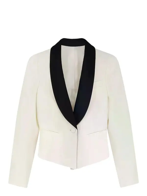 Alexander McQueen Shawl-lapel Single-button Blazer - White