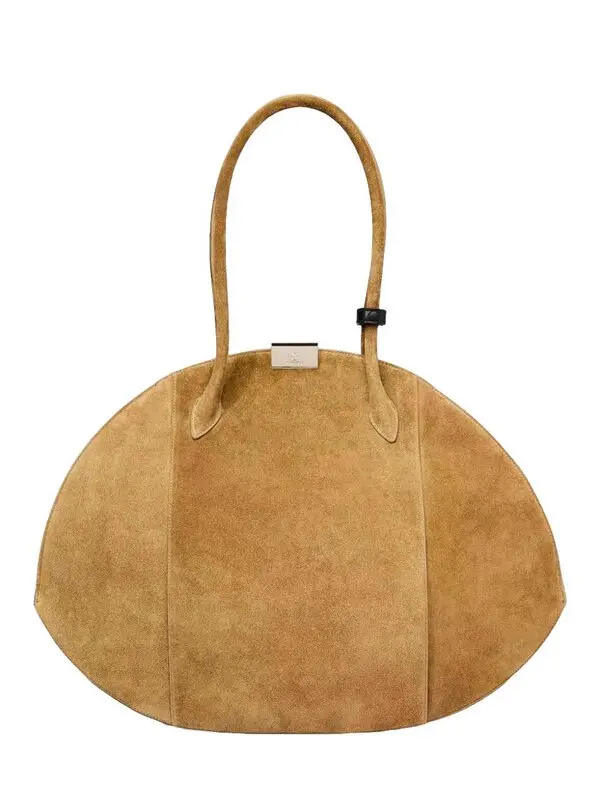 Nina Ricci Le Bal Suede Shoulder Bag - Neutrals
