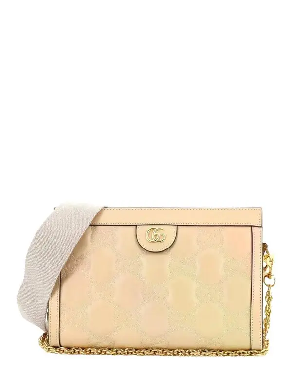 Gucci Gg Matelassé Leather Small Shoulder Bag - Neutrals