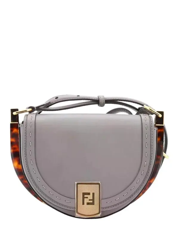 Fendi Moonlight Flap Crossbody Bag - Grey