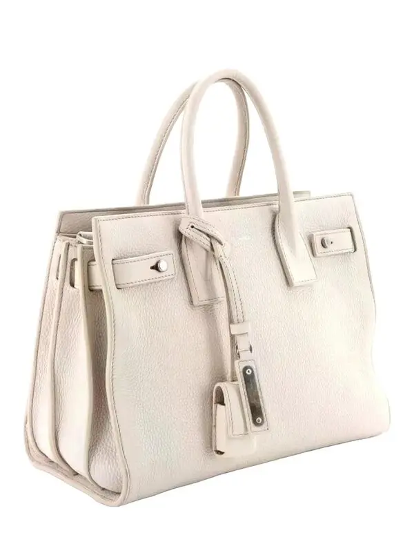 Saint Laurent Sac De Jour Souple Baby Satchel - White