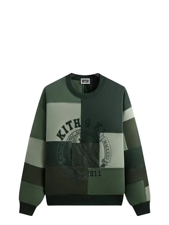 Kith Patchwork Fleece Nelson Crewneck Sweatshirt - Stadium