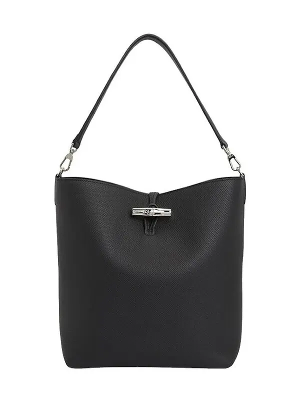 Longchamp Le Roseau M Hobo Bag - Black