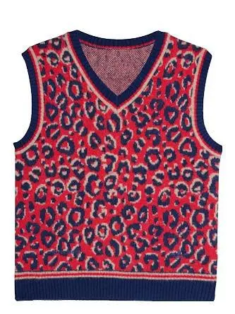 Adidas Wales Bonner Knit Vest - Collegiate Navy Blue Magic Beige Better Scarelet Red