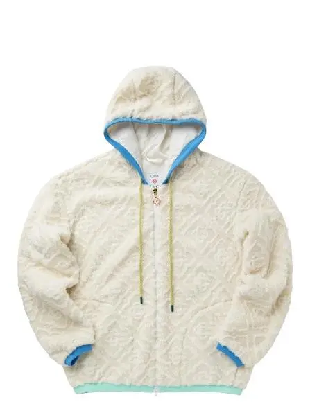 Casablanca Monogram Fleece Jacket - Off White