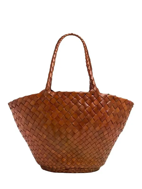 Dragon Diffusion Egola Woven Tote - Brown