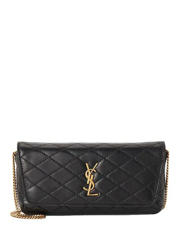 Saint Laurent Gaby Chain Shoulder Bag - Black
