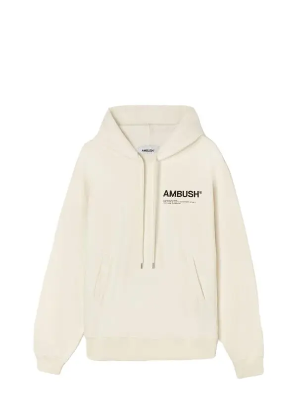 AMBUSH Fleece Workshop Hoodie - Tofu/black