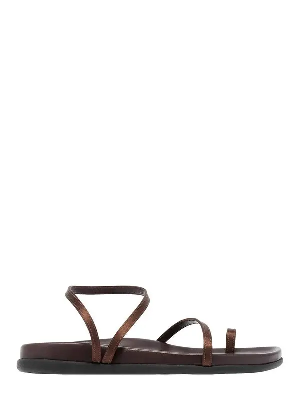 ANCIENT GREEK SANDALS Eleftheria Footbed Strappy Sandals - Brown