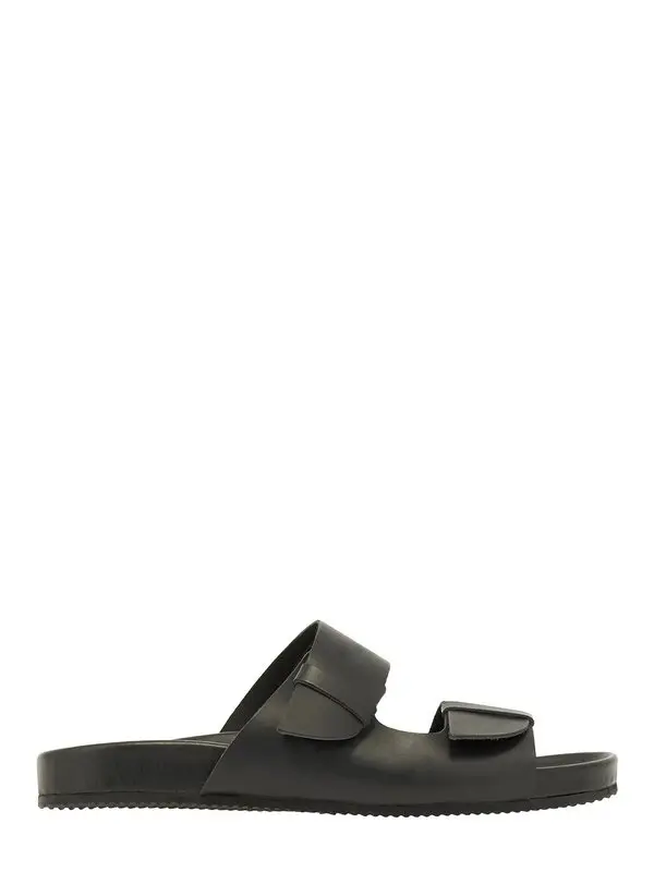 ANCIENT GREEK SANDALS Diogenis Flat Sandals - Black