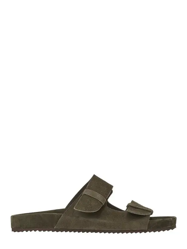 ANCIENT GREEK SANDALS Diogenis Flat Sandals - Olive