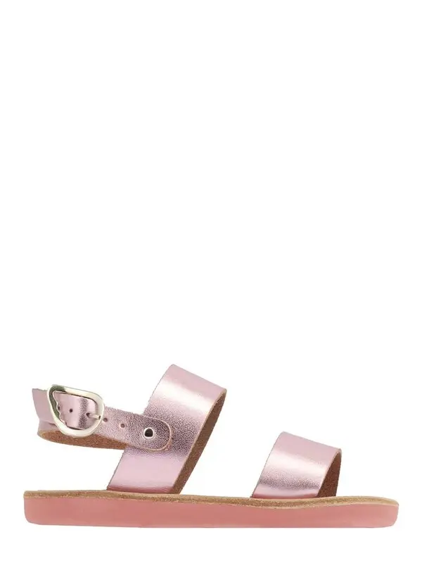 ANCIENT GREEK SANDALS Little Clio Metallic Sandals - Pink Metal
