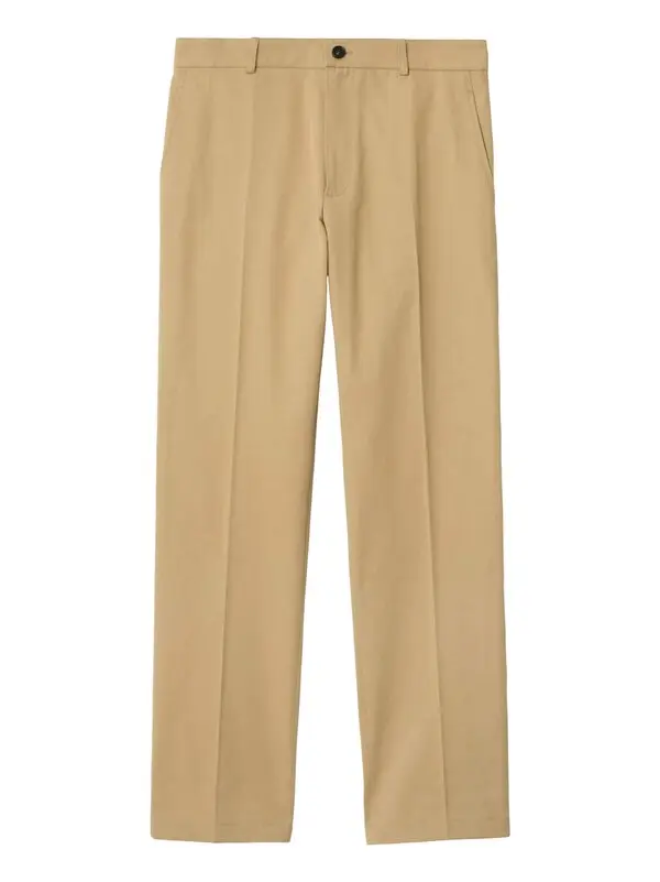 Burberry Cotton Twill Slim Chinos - White