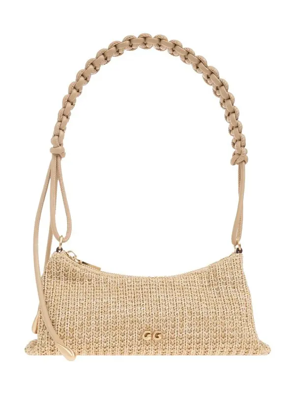 Cult Gaia Osa Woven Shoulder Bag - Beige