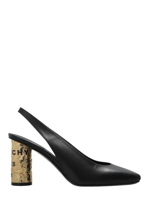 Givenchy Leather Heeled Slingbacks - Black